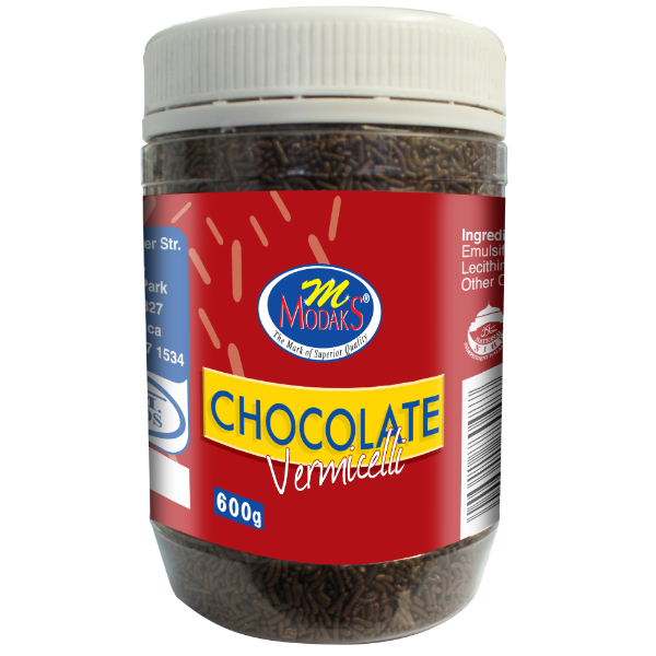 CHOCOLATE VERMICELLI JAR 600g – Modaks